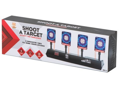 Tarcza do strzelania elektroniczna cyfrowa 4 cele licznik - Mulan Sklep ...